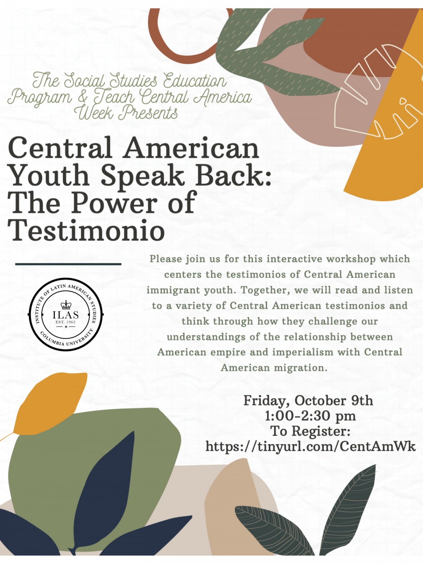 Central American Youth Speak Back: The Power of Testimonio | Institute ... Central American Youth Speak Back: The Power of Testimonio | Institute ...